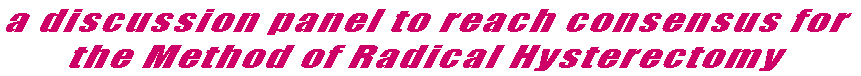 Radical Hysterectomy